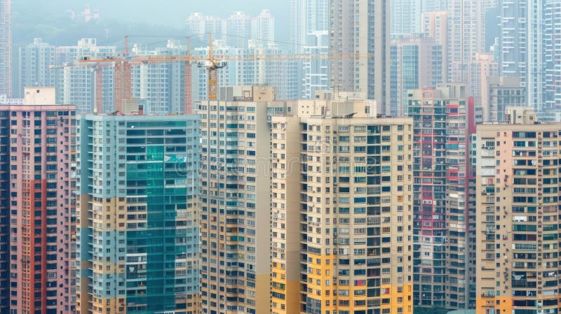 High-resolution Photograph of a Cityscape with Ongoing Horizontal Stock ...