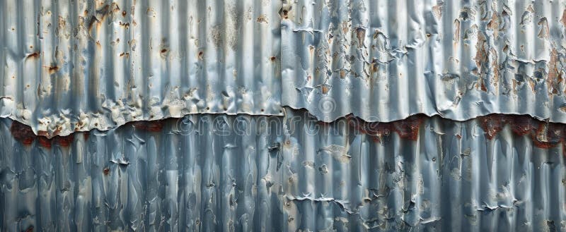 High-resolution Photograph of Corrugated Metal, Emphasizing Its Wave ...