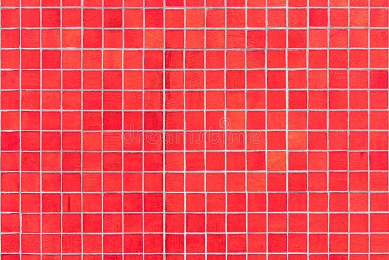 High Resolution Picture of Red Square Mosaic Tiles Stock Photo - Image ...