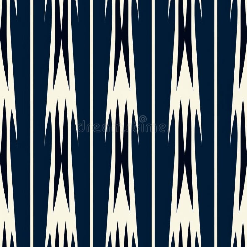 High Resolution Pinstripe Ikat Pattern with Symmetrical Design Stock ...