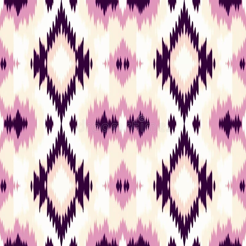 High Resolution Plain Ikat Pattern with Symmetrical Design Stock ...