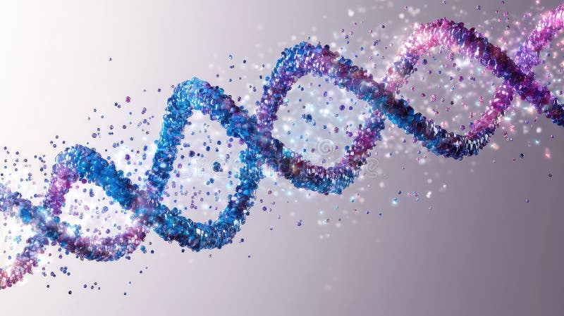High-Resolution PNG Image of Isolated DNA Genome Structure on a ...