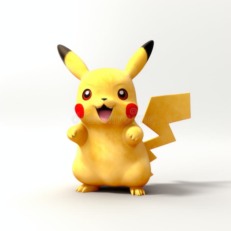 High Resolution Pokemon Pikachu Character with Dynamic Poses Stock ...