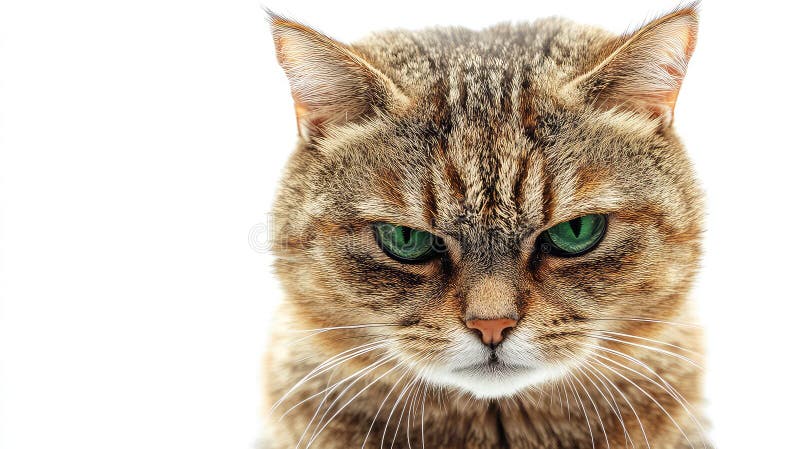 Angry Cat White Background 57+ Thousand Angry Cat White Royalty Free