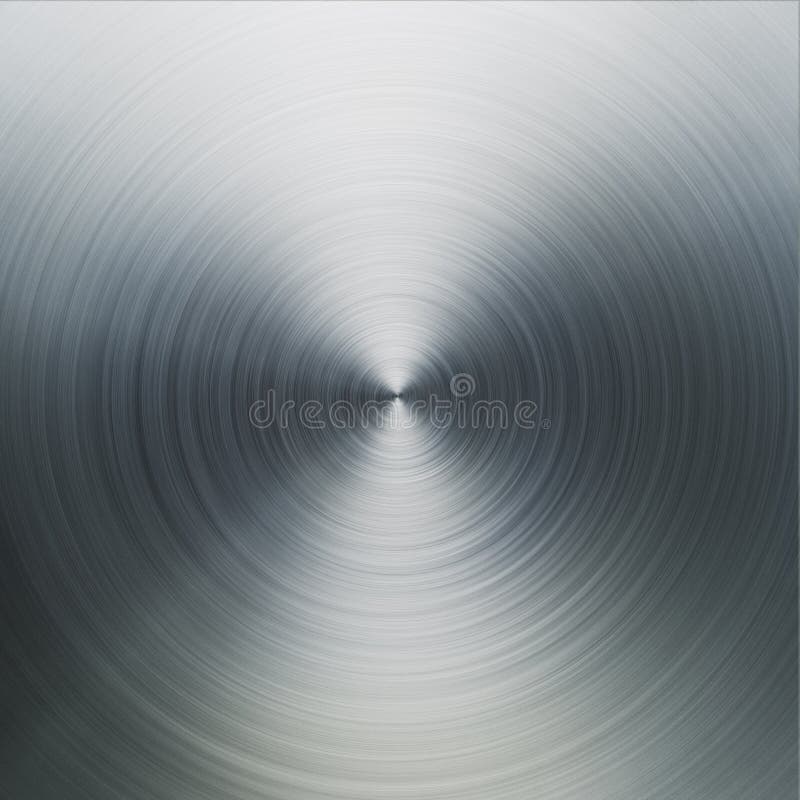 Radial Brushed Metal Texture Stock Illustration - Illustration of ...