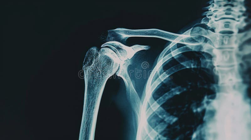 High-resolution X-ray Image of a Human Shoulder Joint. Concept of ...