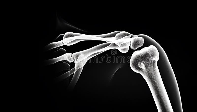 High-resolution X-ray Image of a Human Shoulder Joint. Concept of ...