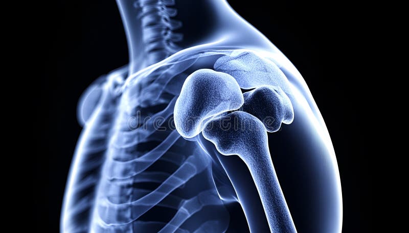 High-resolution X-ray Image of a Human Shoulder Joint. Concept of ...