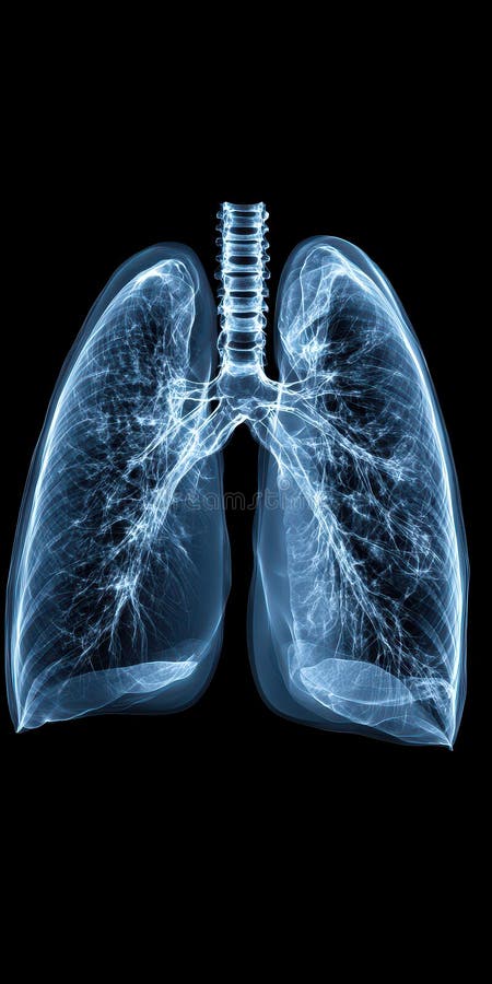 High Resolution X Ray Scan of Human Lungs Highlighting Bronchial Tree ...