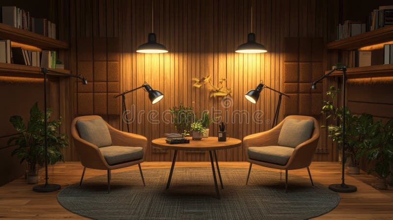 High-resolution, Realistic Studio Microphone on a Vibrant Background ...