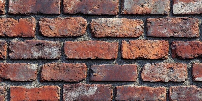 High-resolution Red Brick Wall Texture with Aged Appearance and ...