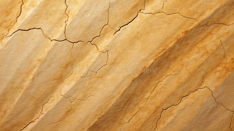 High-Resolution Sandstone Texture, Close-Up of Yellow-Brown Cracked ...