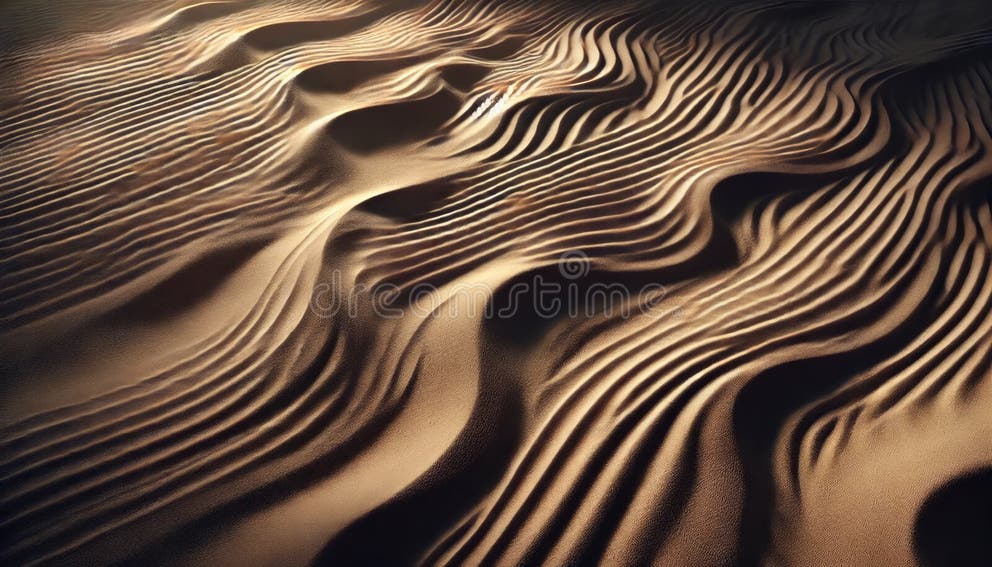 High-Resolution Sandy Texture with Wind-Formed Patterns and Shadows ...