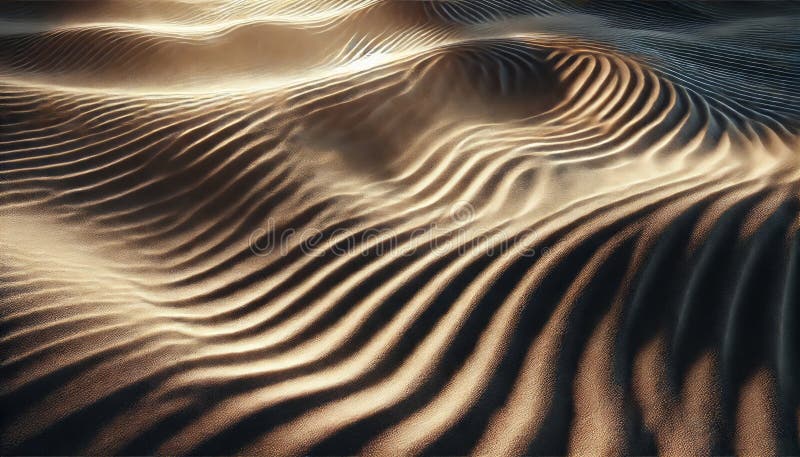 High-Resolution Sandy Texture with Wind-Formed Patterns and Shadows ...