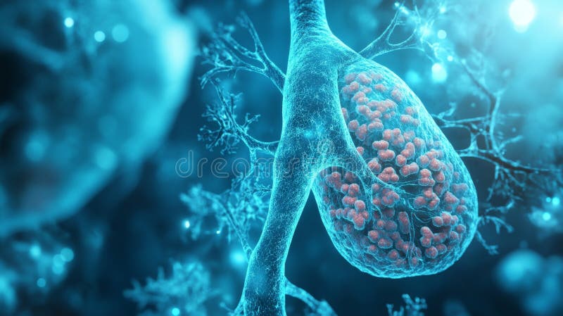 High Resolution Scientific Visualization of Goblet Cell Structure Stock ...