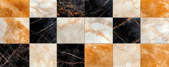 This High Resolution Seamless Black and White Checkerboard Marble Tile ...