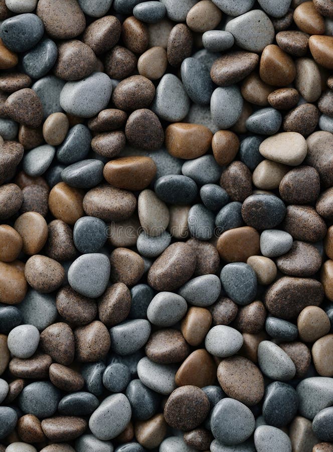 High-Resolution Seamless Pebble Pattern Close-Up Stock Illustration ...