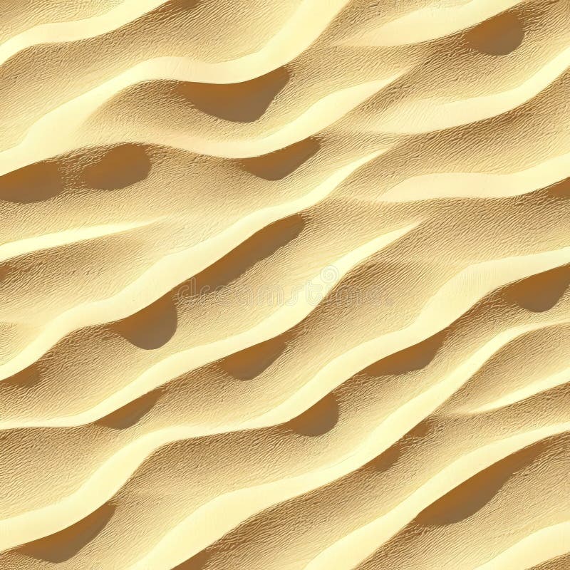 Seamless Sand Dune Texture Golden Desert Background Stock Illustration ...