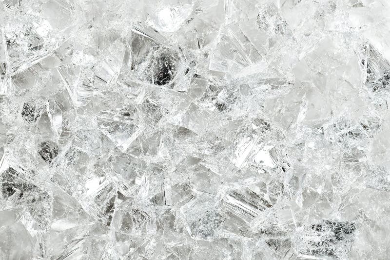 Crumbled Glass Texture: White Background, High-Resolution Shattered ...