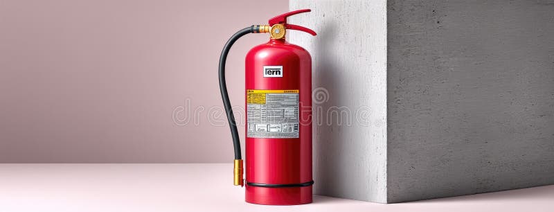 This High-resolution Shot Features a Red Fire Extinguisher Set Against ...