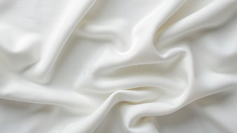 High-Resolution Soft White Fabric Texture, Elegant Draped Cloth, Subtle ...
