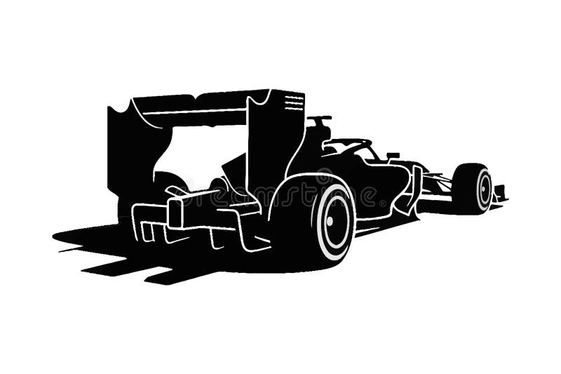 Silhouette High Speed Racing Car Design Stock Illustrations – 518 ...