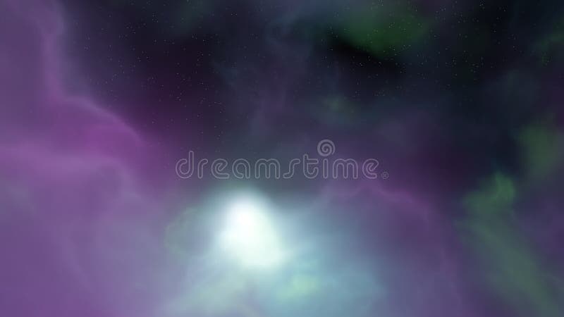 High Resolution Star Nebula Generated in a 3D Simulator Stock ...