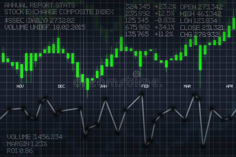 High Resolution Stock Exchange Evolution Panel Stock Illustration ...