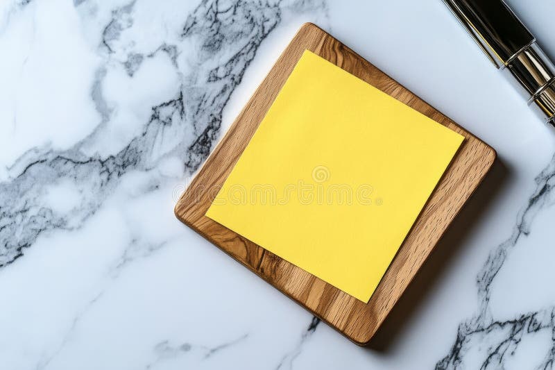 High-Resolution Stock Photo of a Yellow Sticky Note on a White ...
