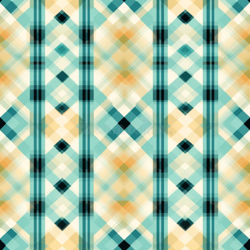 High Resolution Symmetrical Plaid Ikat Pattern Design Stock ...