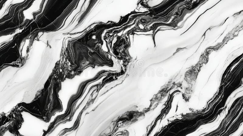 A High-resolution Texture of Italian Marble with Black and White Swirls ...