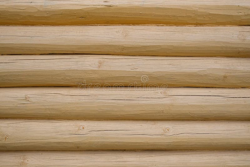 Wooden Log Wall Texture for Backgrounds. Close-up Stock Photo - Image ...