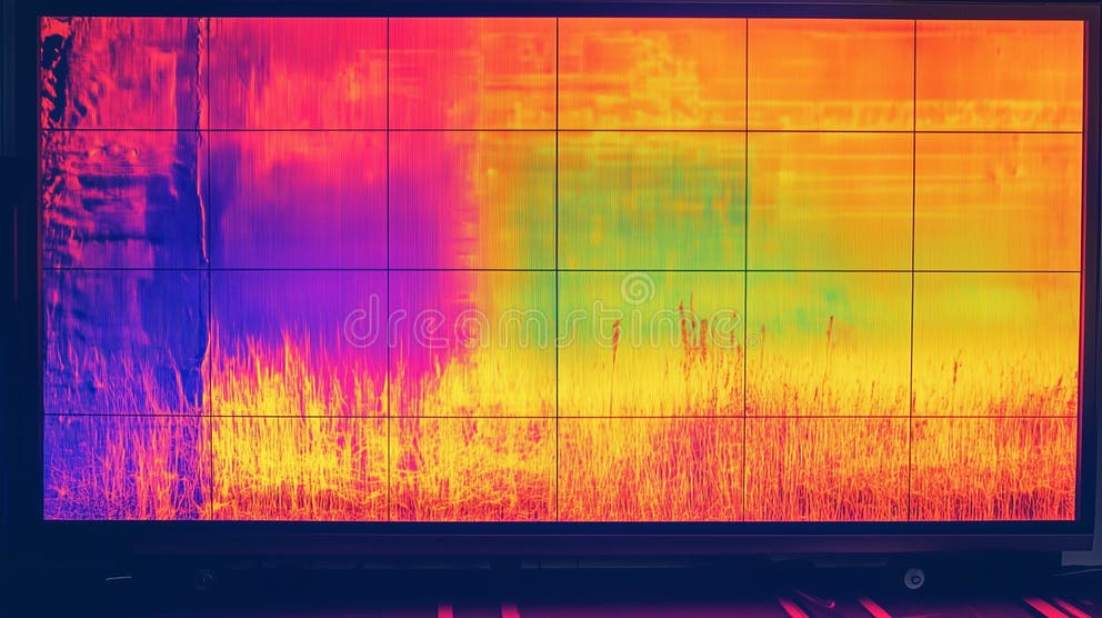 High-resolution Thermal Visualization Displaying Temperature Variations ...