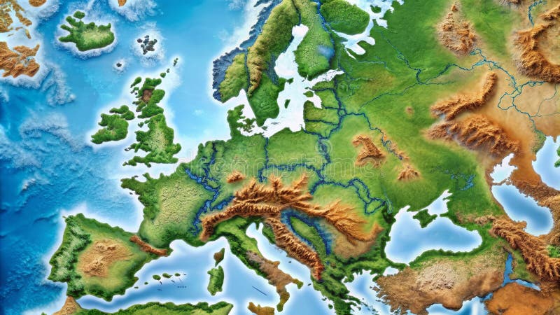 High-resolution Three-dimensional Topographical Map of a European ...