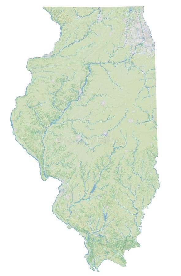 High Resolution Topographic Map of Illinois Stock Illustration ... High Resolution Topographic Map of Illinois Stock Illustration ...