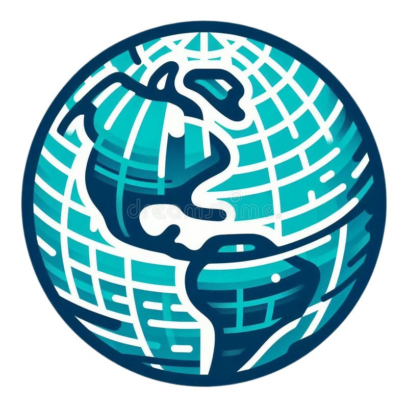 High-Resolution Transparent Earth Globe PNG Featuring Continents ...