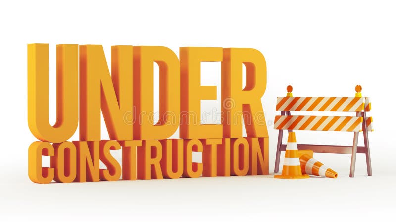 Under Construction stock illustration. Illustration of industry - 45210642