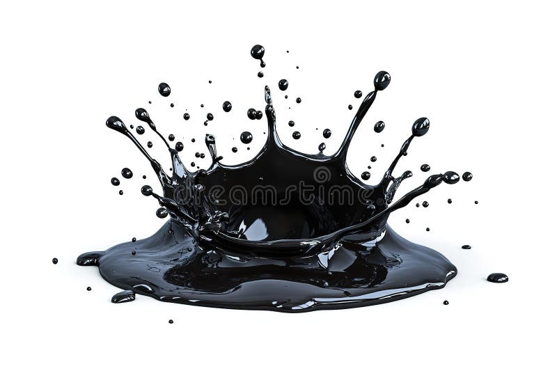 Abstract Black Ink Splash Explosion: Dramatic, Energetic, High ...