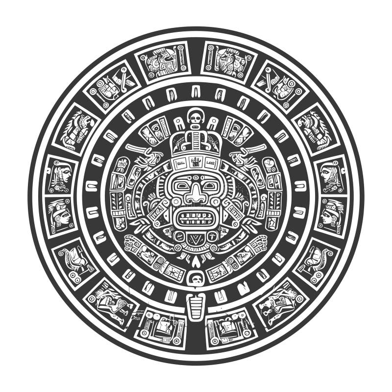 Aztec Calendar Stone Stock Illustrations – 796 Aztec Calendar Stone Stock Illustrations, Vectors ...