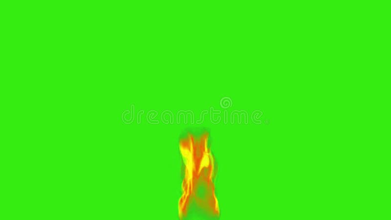 Realistic Vertical Fire Flame Burning Animation on Green Screen ...