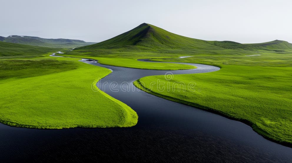 High-resolution Wallpaper Featuring the Captivating Glacial Rivers of ...