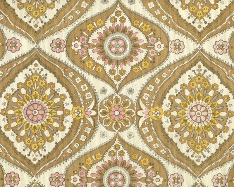 High Resolution Wallpaper with Floral Pattern Stock Illustration ...