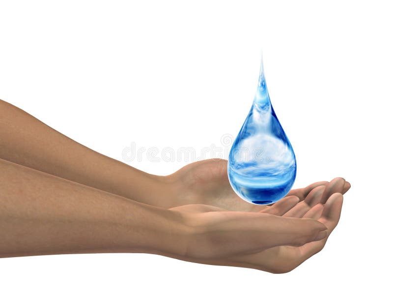 High Resolution Water Drops Background