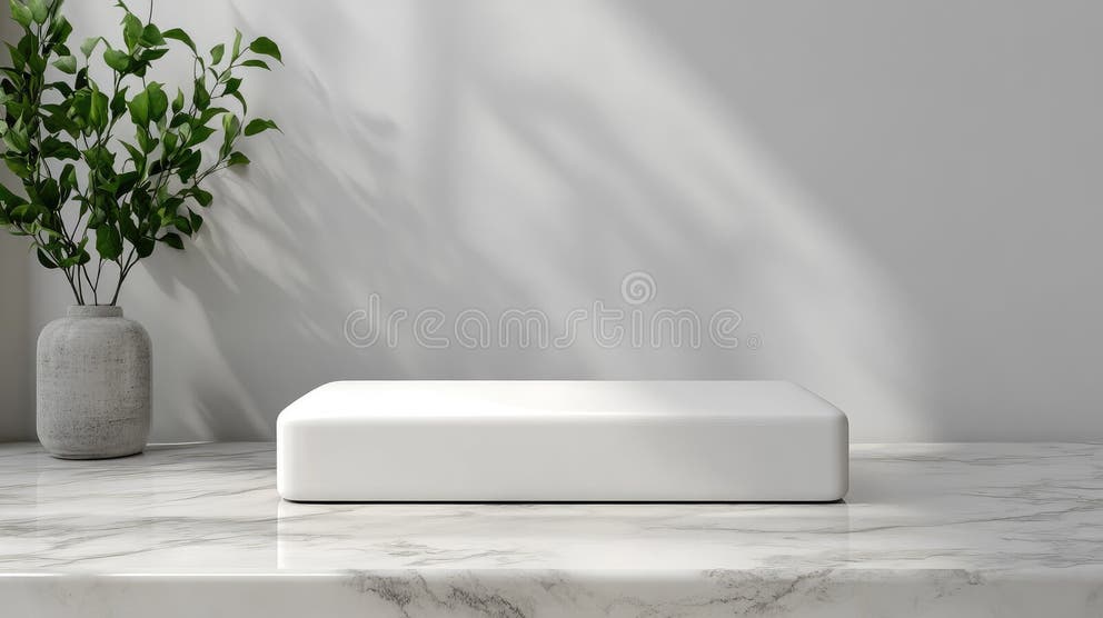 High-Resolution White Rectangular 3D Product Mockup: Ideal for Branding ...
