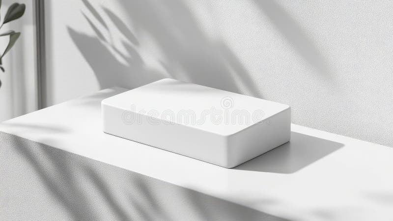 High-Resolution White Rectangular 3D Product Mockup: Ideal for Branding ...