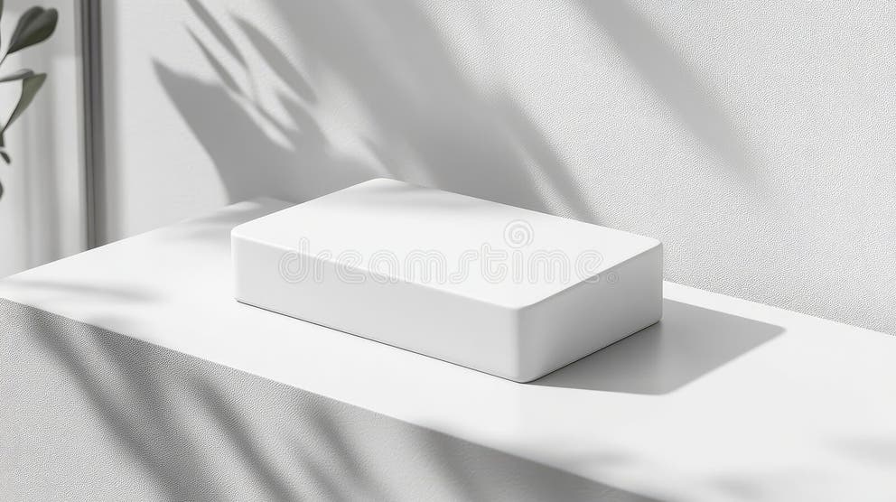 High-Resolution White Rectangular 3D Product Mockup: Ideal for Branding ...