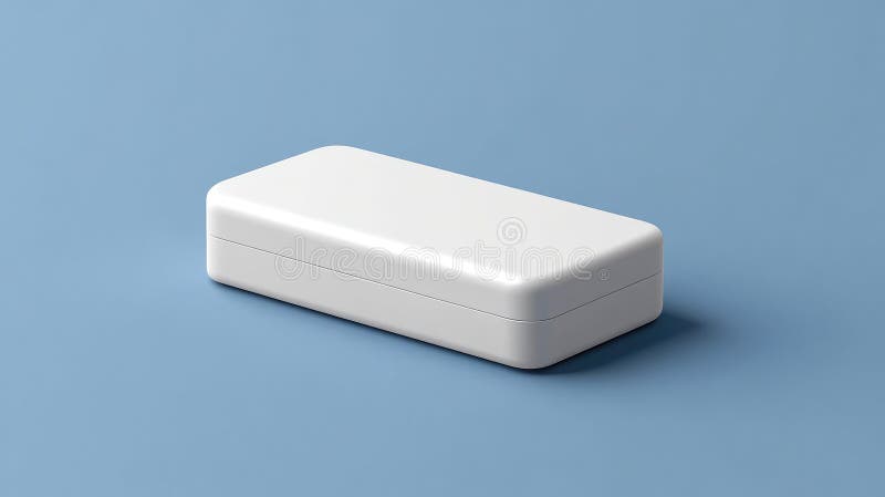 High-Resolution White Rectangular 3D Product Mockup: Ideal for Branding ...