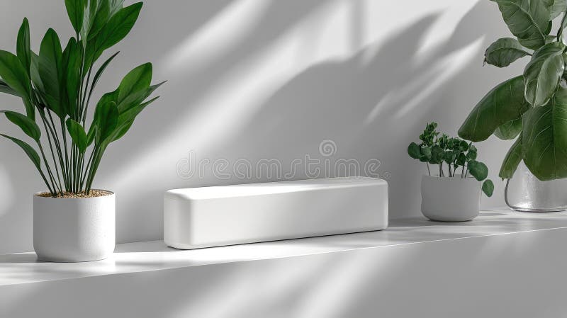 High-Resolution White Rectangular 3D Product Mockup: Ideal for Branding ...