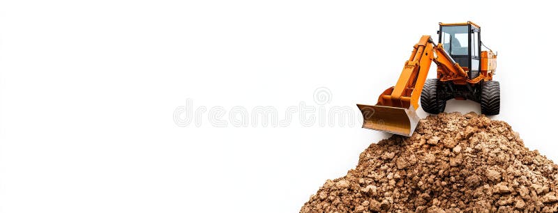 High-resolution Yellow Bulldozer Working on a Construction Site in ...