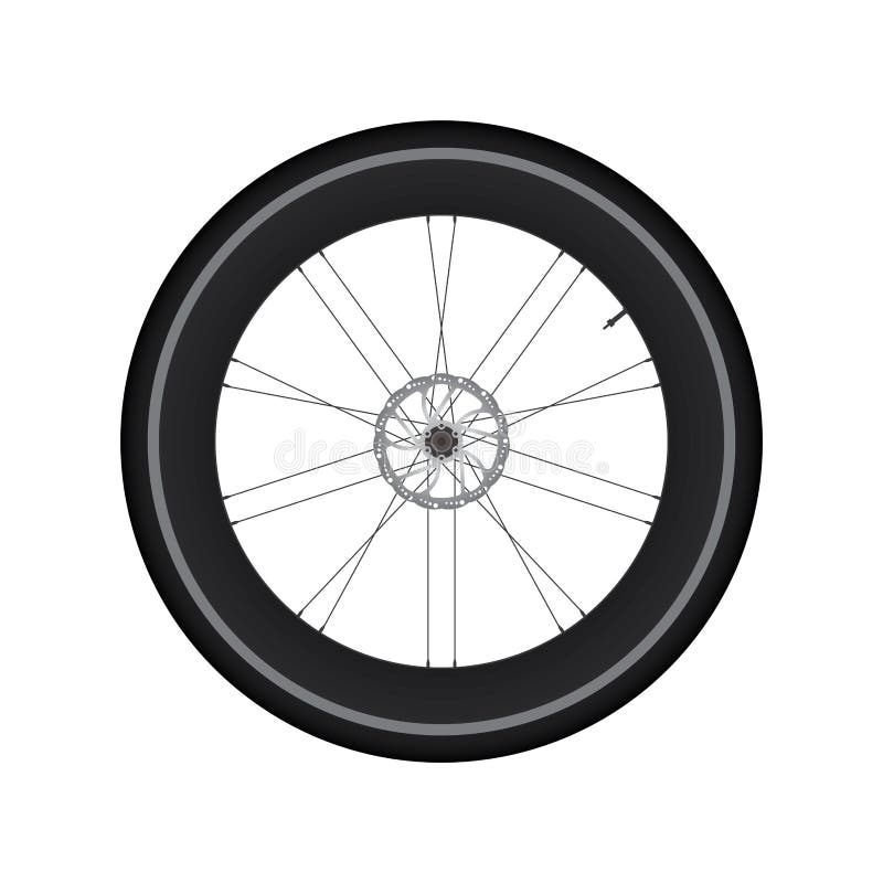 High Rim Wheel Road Bike with Disc Brake Vector Stock Vector ...